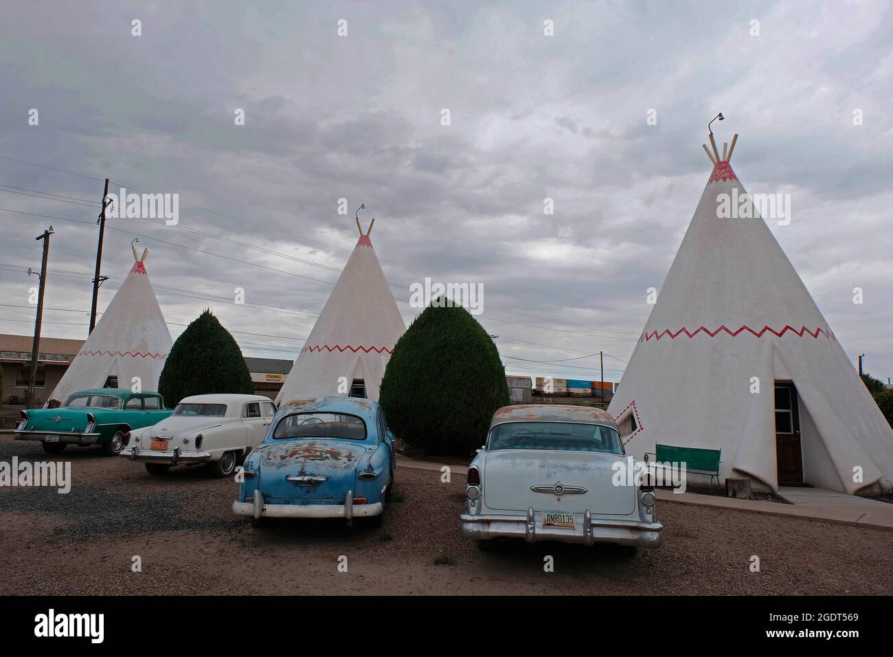 Holbrook, Arizona, USA. 12th Aug, 2021. Wigwam Motel in Holbrook ...