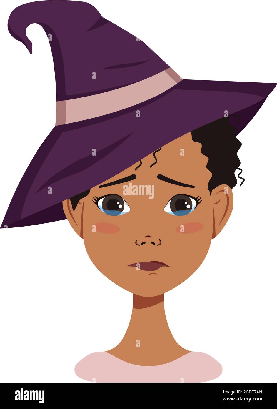 Positive female in face Stock Vector Images - Alamy