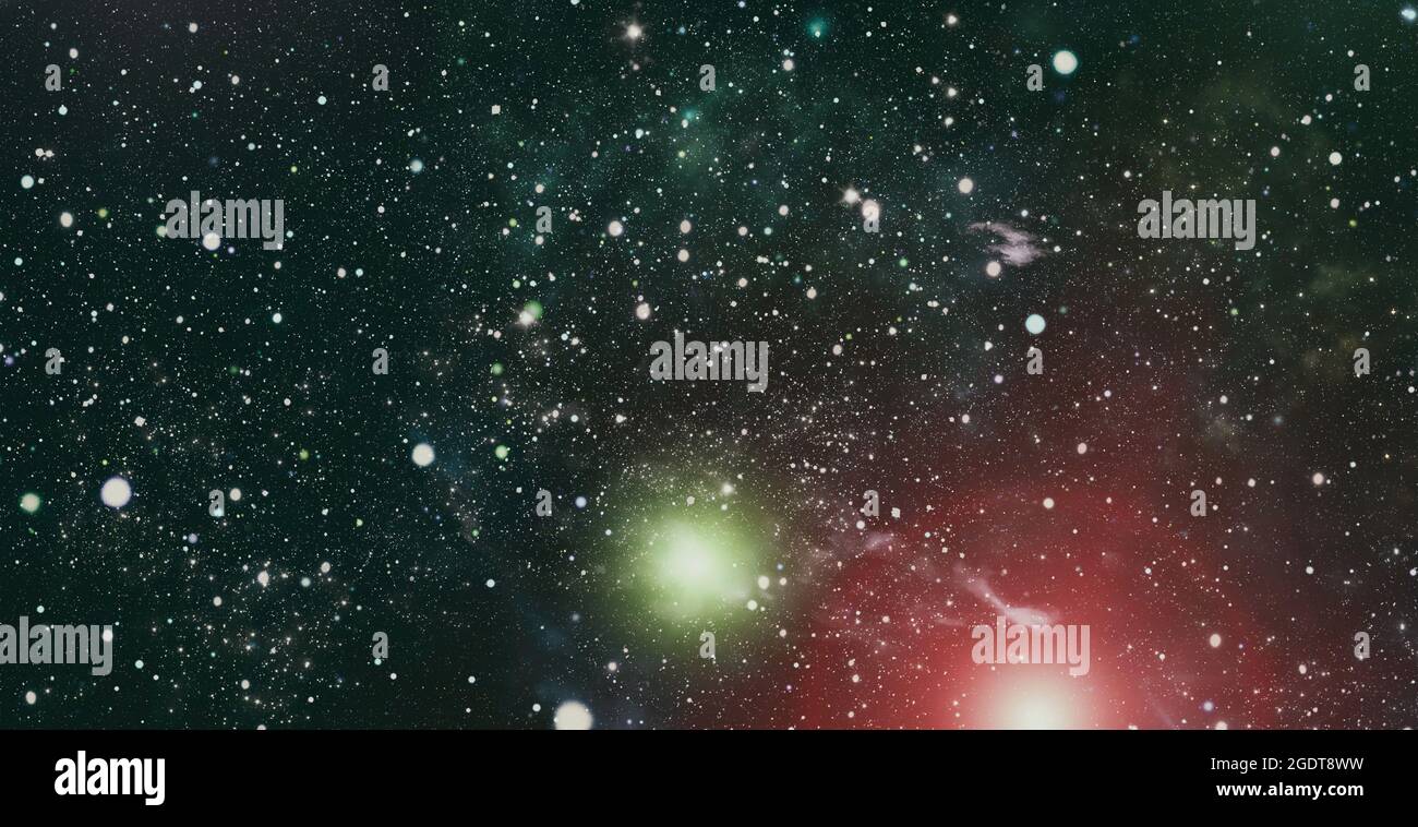 nebula and cosmic dust, cosmic gas clusters and constellations in deep ...