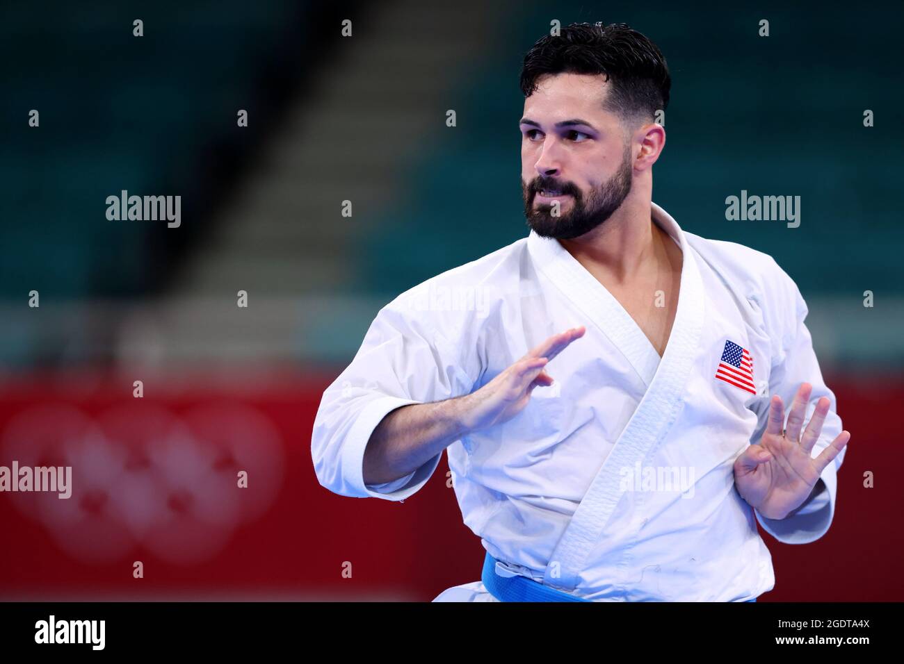 Tokyo, Japan. 6th Aug, 2021. Ariel Torres Gutierrez (USA) Karate : Men ...