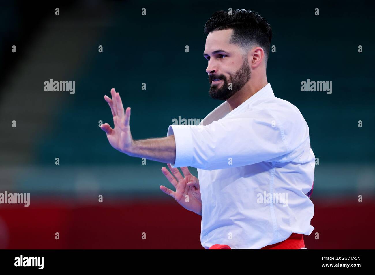 Tokyo, Japan. 6th Aug, 2021. Ariel Torres Gutierrez (USA) Karate : Men ...