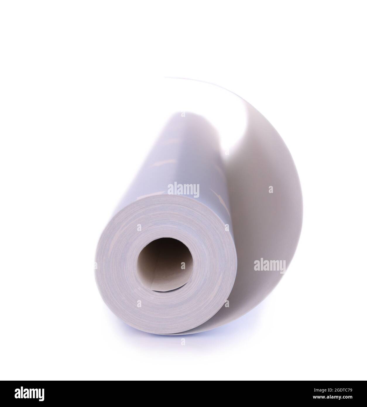 Roll wallpaper isolated on white Stock Photo - Alamy