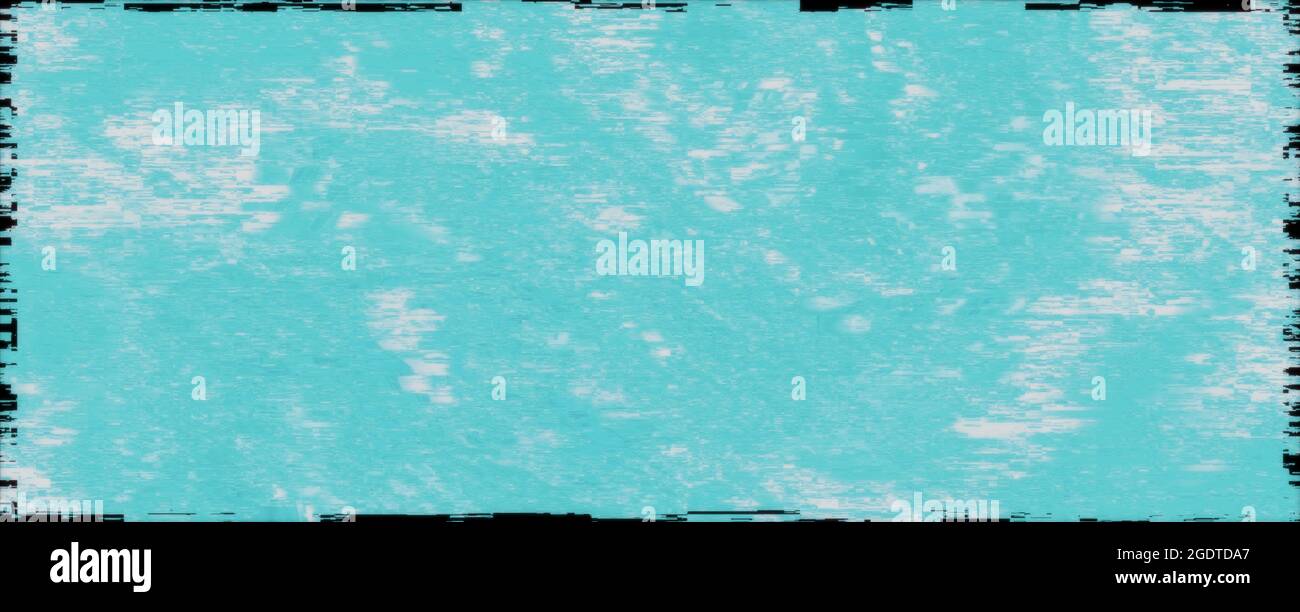Rough grunge turquoise frame urban texture for banner, background or ...