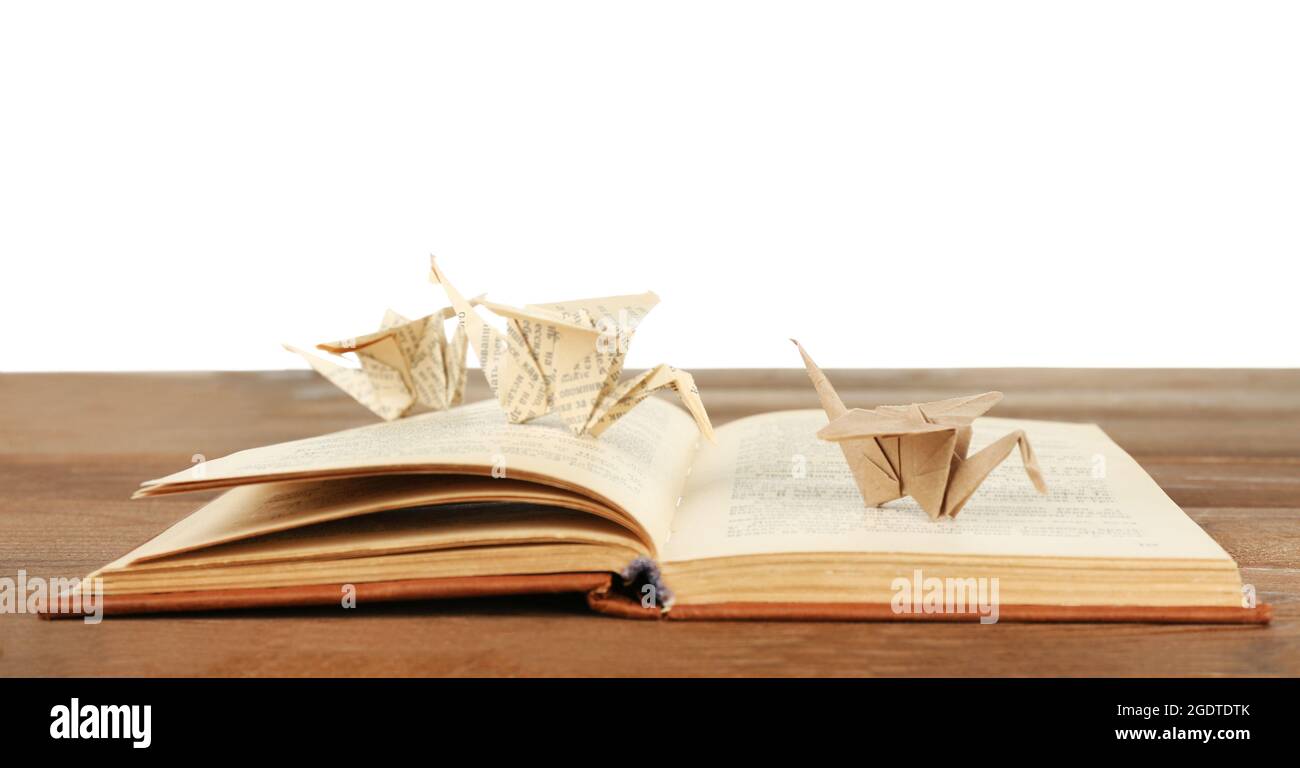 Origami crane book hi-res stock photography and images - Alamy