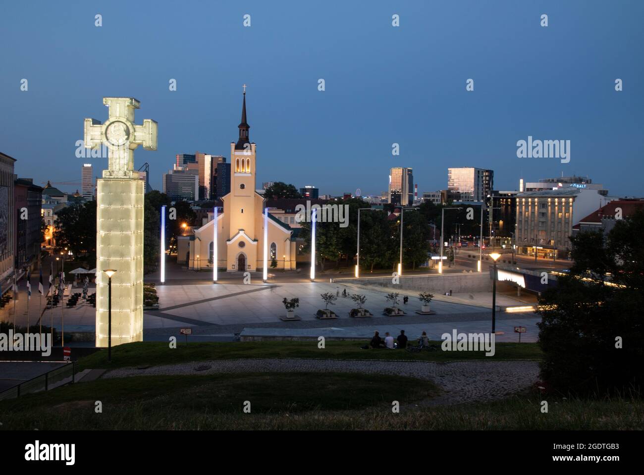 Freedom Square in Tallinn, Estonia Stock Photo - Alamy