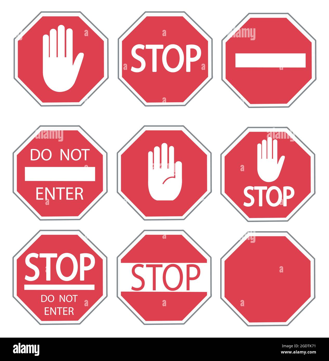 Road signs vector illustration Stock Vector Image & Art - Alamy