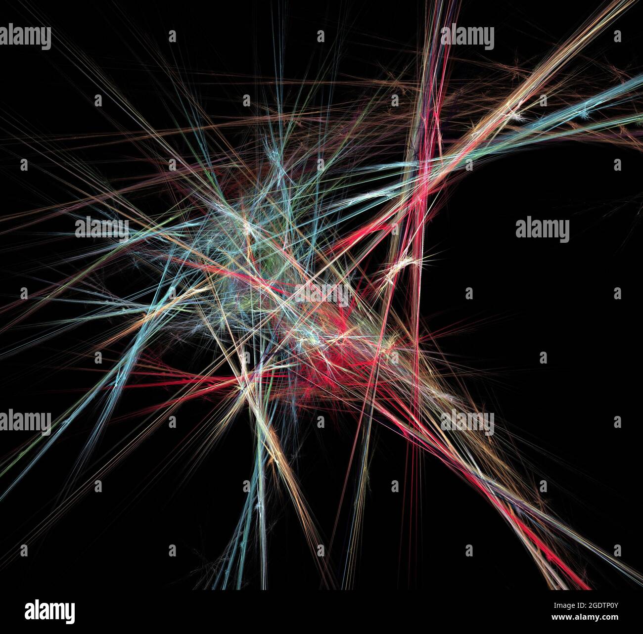 image of one Illustration of digital fractal Stock Photo - Alamy