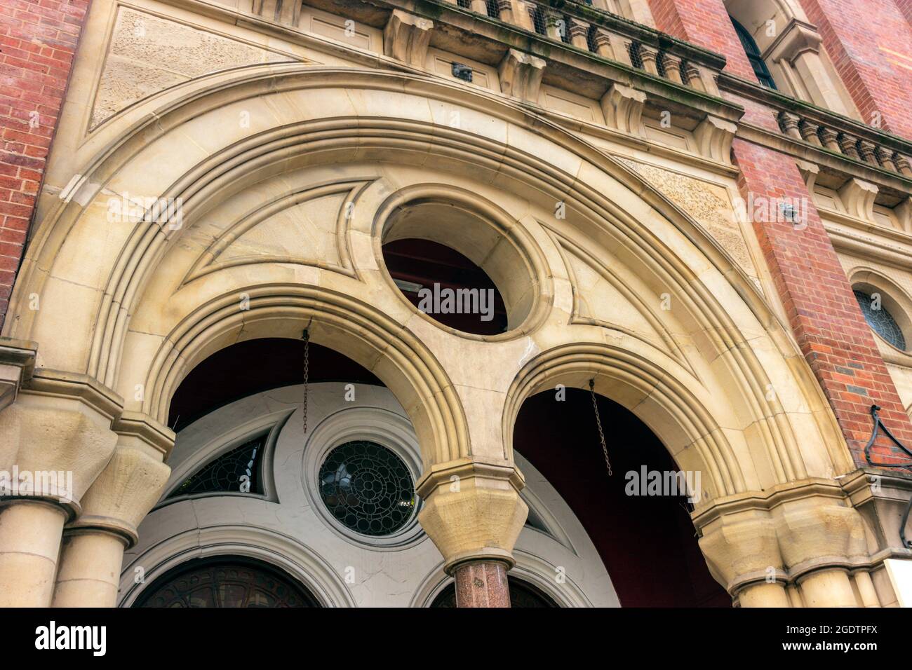 Entrance to the Grand Theatre. Briggate, Leeds, Lancashire, U.K Stock ...