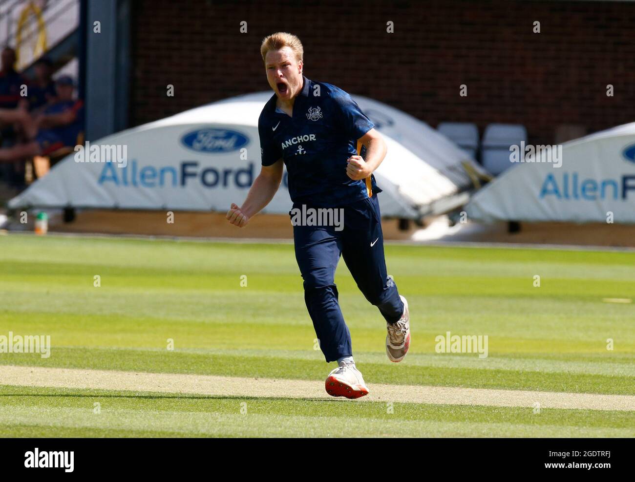 CHELMSFORD ENGLAND - AUGUST 14: Yorkshire's Matthew Waite celebrates ...