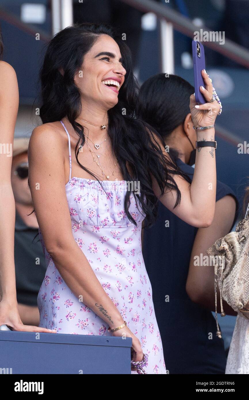 Javier Pastore's wife Chiara Picone attends the French Ligue 1 Uber ...
