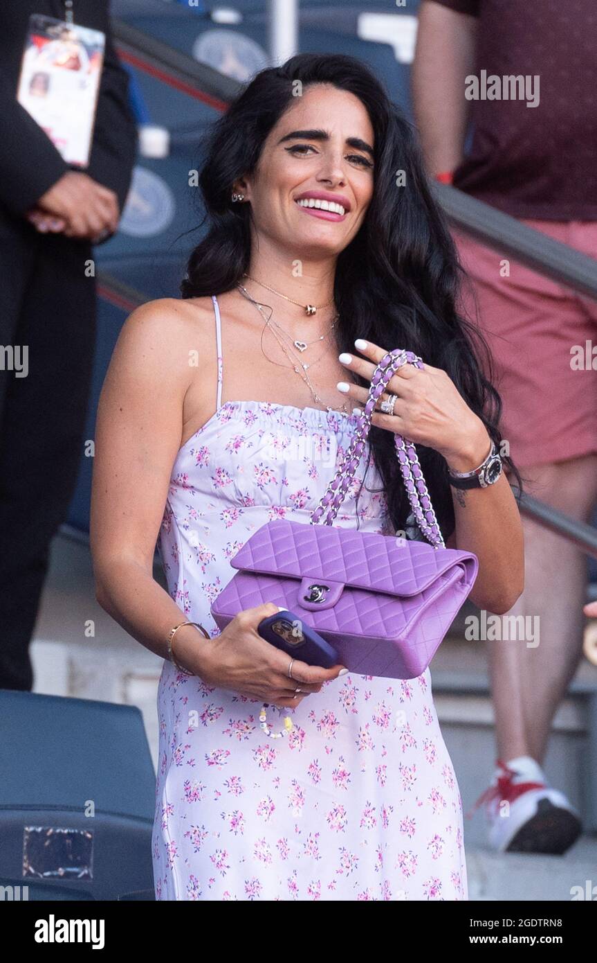 Javier Pastore's wife Chiara Picone attends the French Ligue 1 Uber ...