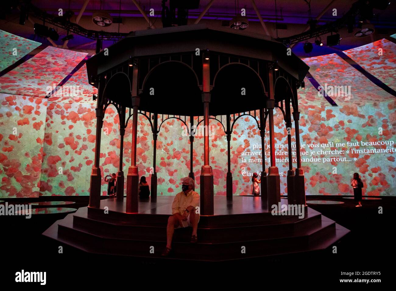 Toronto, Canada. 11th Aug, 2021. People attending the Beyond Monet ...