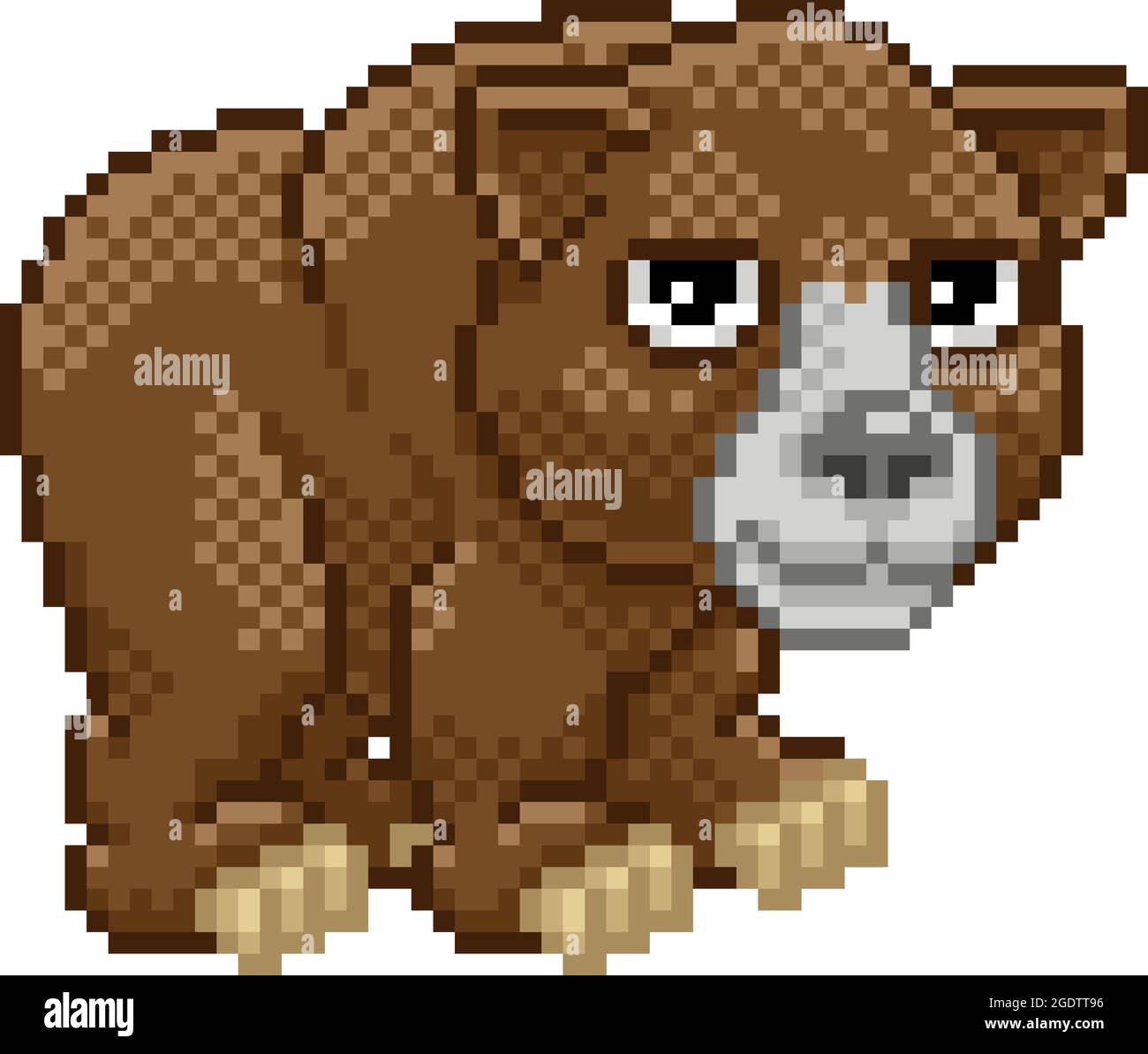 Bear pixel art hi-res stock photography and images - Alamy