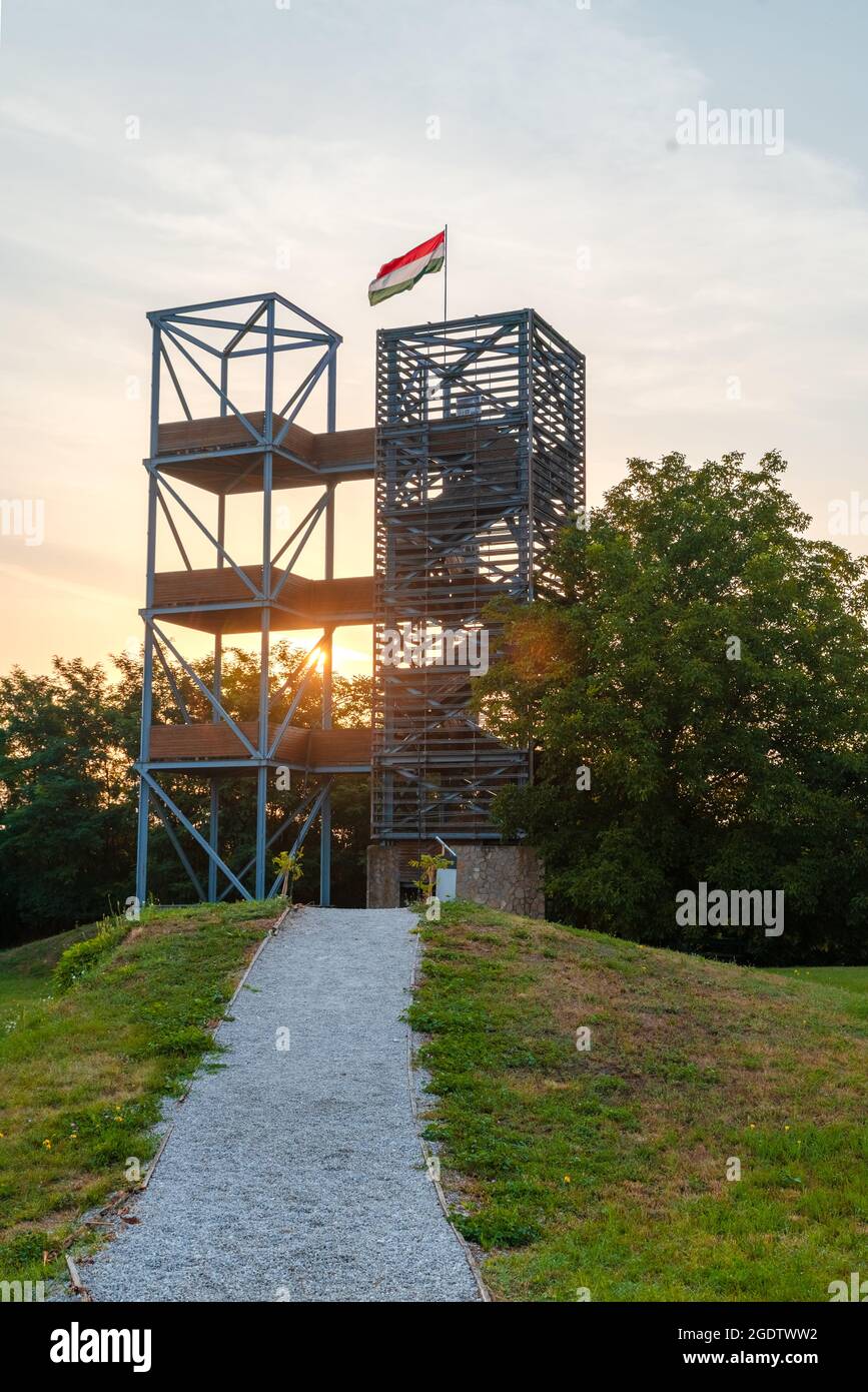 St Laszlo historical visitor center in Somogyvar Hungary. King Szent ...