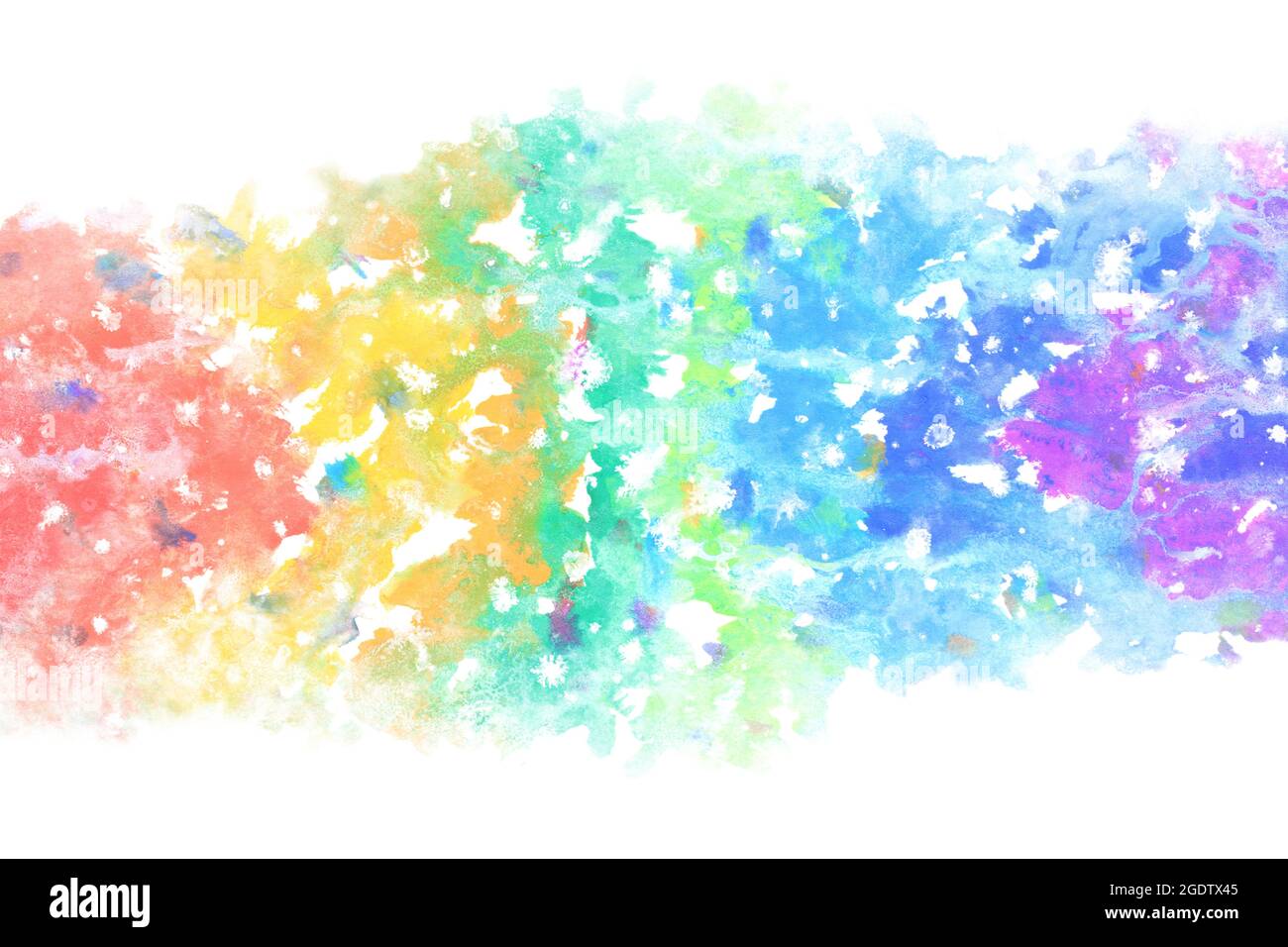 abstract rainbow color line, natural grunge watercolor texture ...