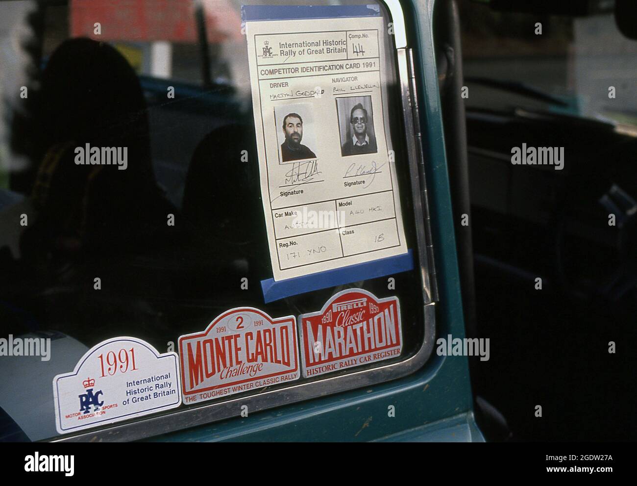 RAC International Historic Rally of Great Britain 1991 Stock Photo - Alamy