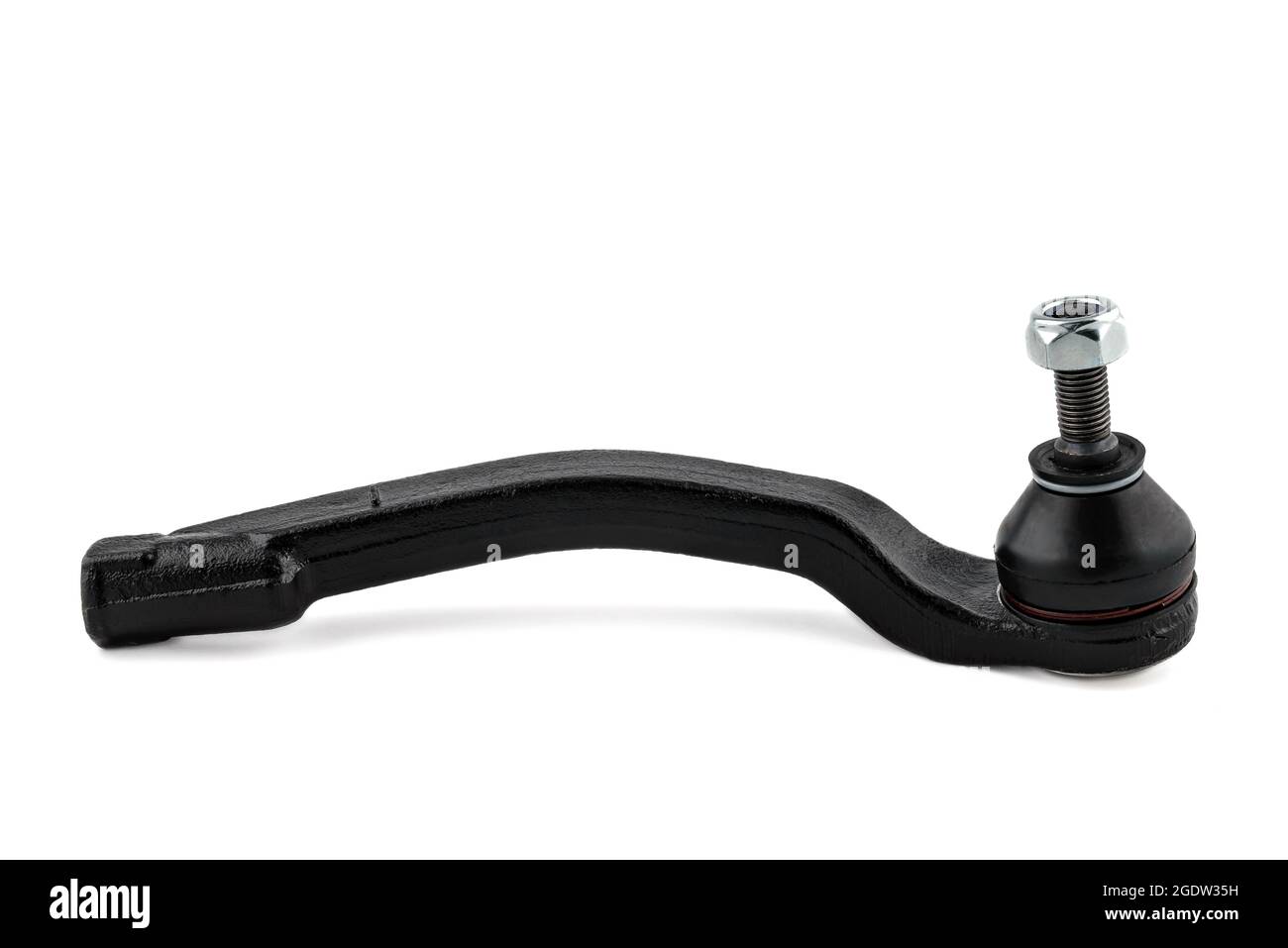 Automobile steering rod tip isolated on a white background Stock Photo ...