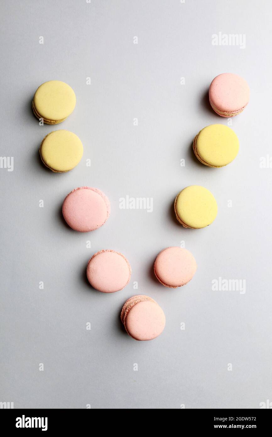 Alphabet letters made of sweet french macaroons. Graphic resources ...