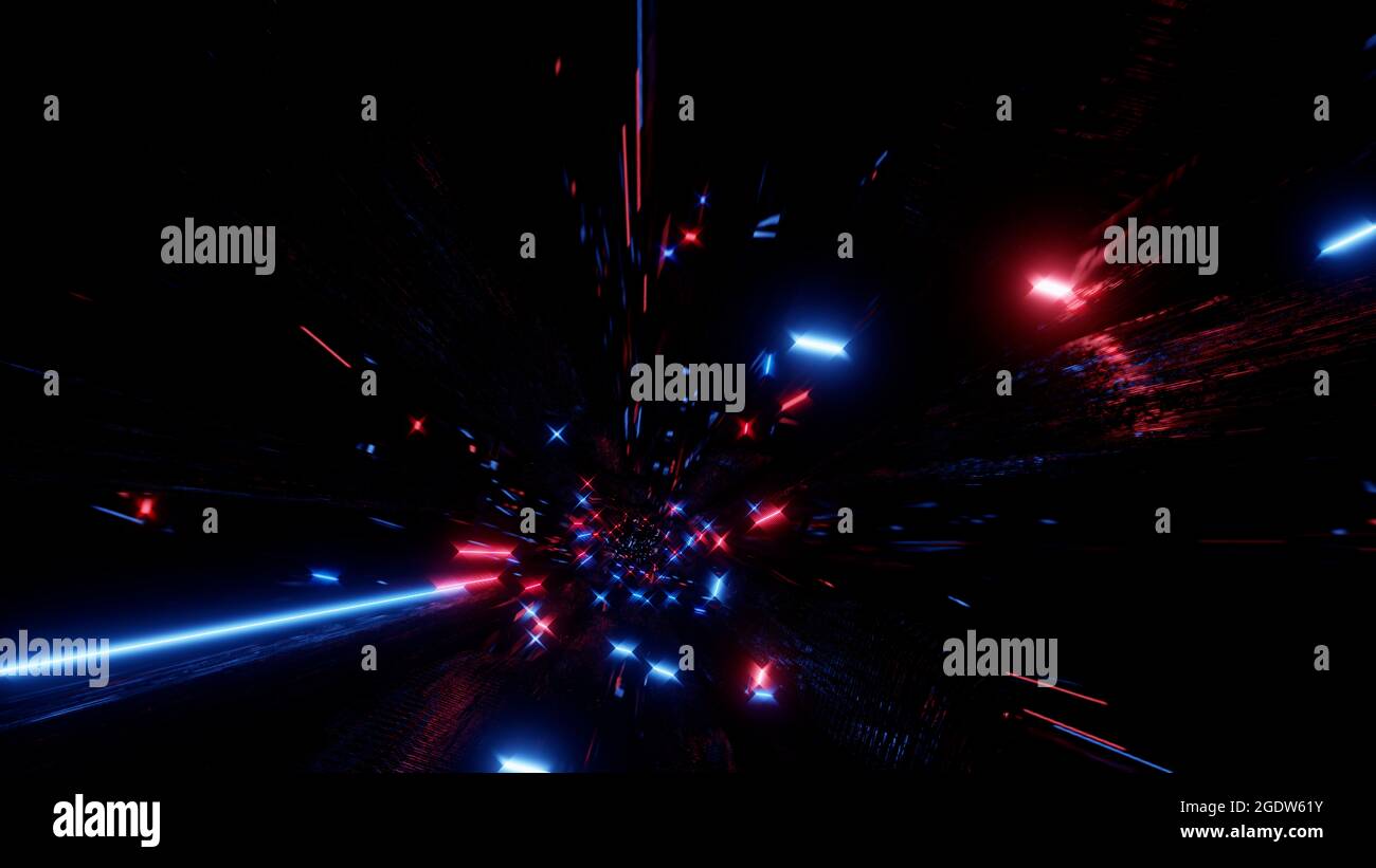 Bright lights in darkness 16K UHD 3D illustration Stock Photo - Alamy