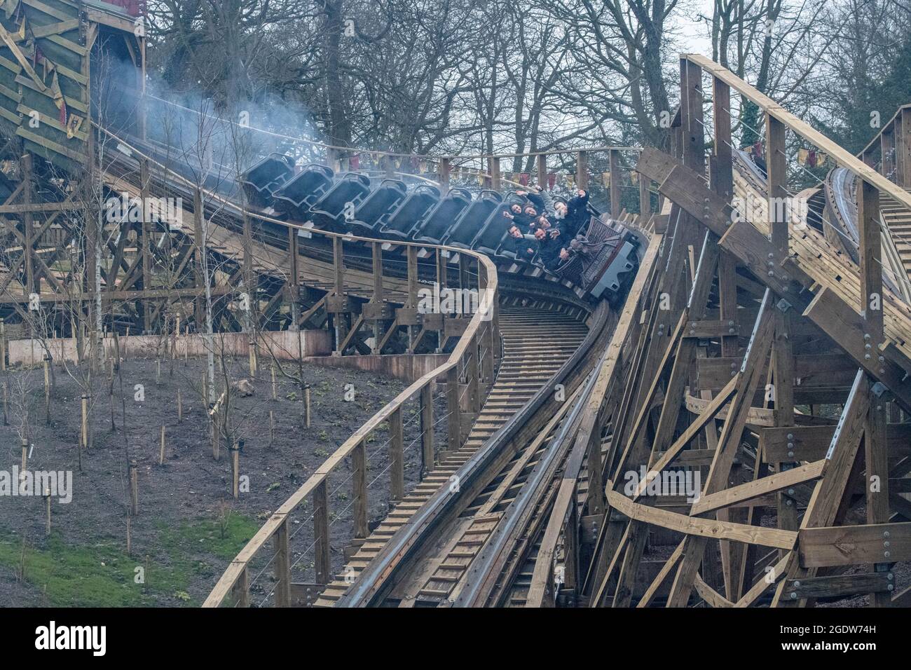 The Wicker Man Wickerman Alton Towers Media Preview Event Stock Photo ...