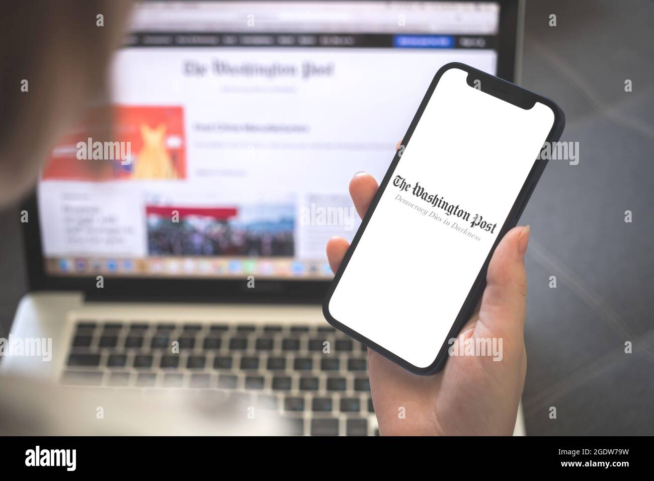 Washington post app logo hi-res stock photography and images - Alamy