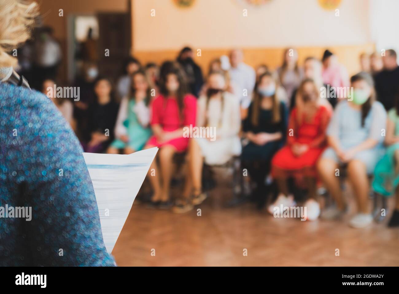 Young adult public speech hi-res stock photography and images - Alamy