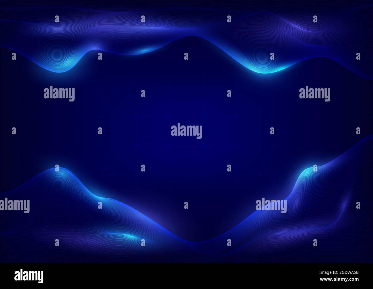 Abstract Futuristic Landscape With Particles Dots And Mesh Background Computer Technology Data