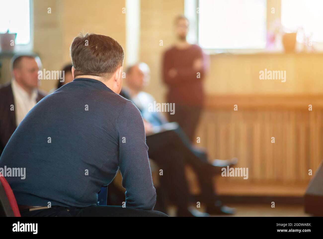 Man sits in conference room hi-res stock photography and images - Alamy