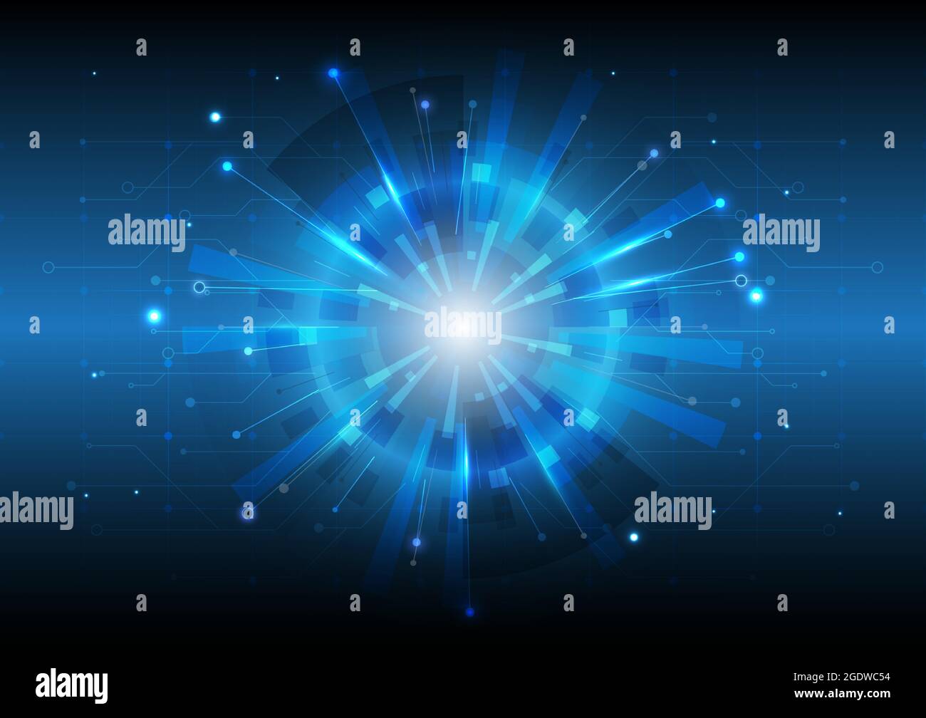 Futuristic Sci-Fi glowing HUD user. Data engineer. Digital infographic ...