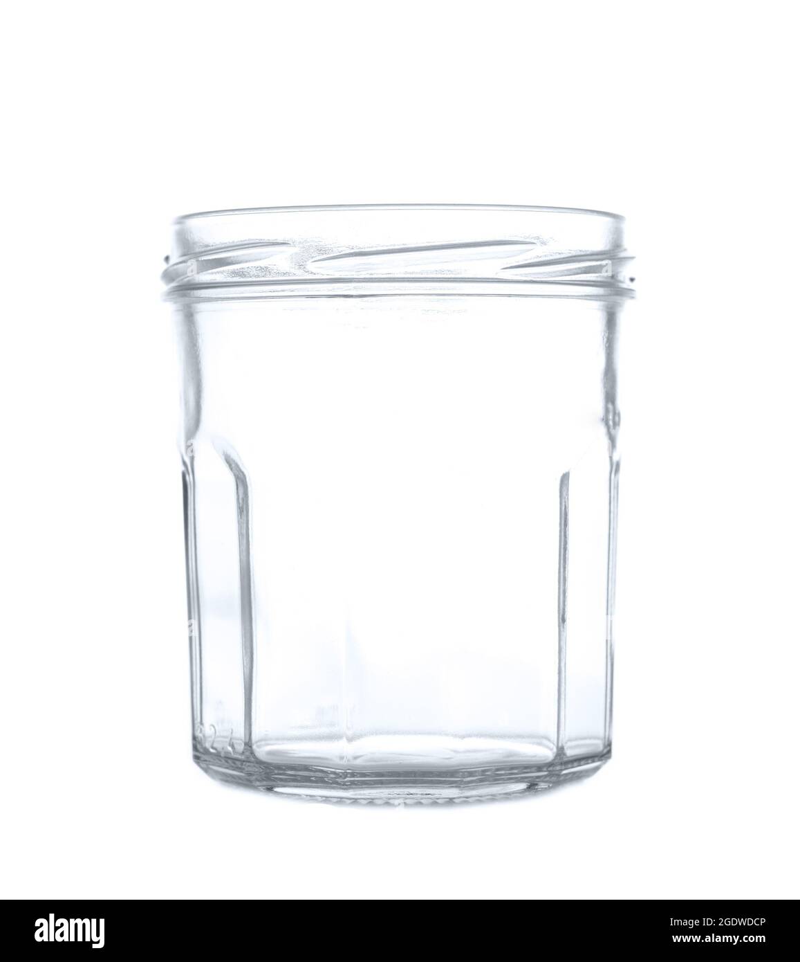 Empty jar isolated on white Stock Photo - Alamy