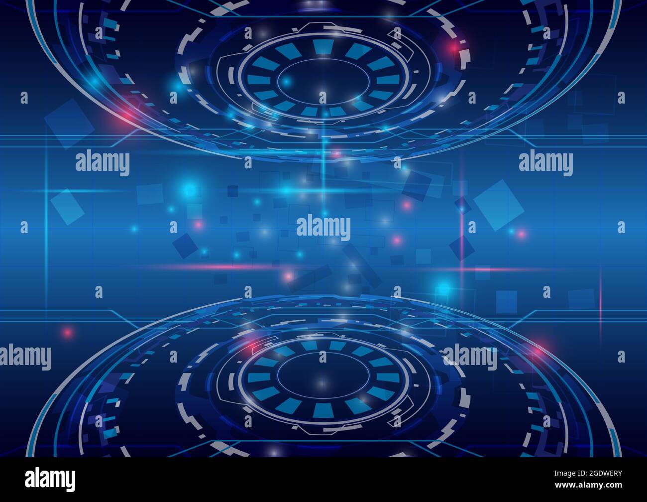 Digital particle of high computer. Futuristic Sci-Fi glowing HUD frame ... Digital particle of high computer. Futuristic Sci-Fi glowing HUD frame ...