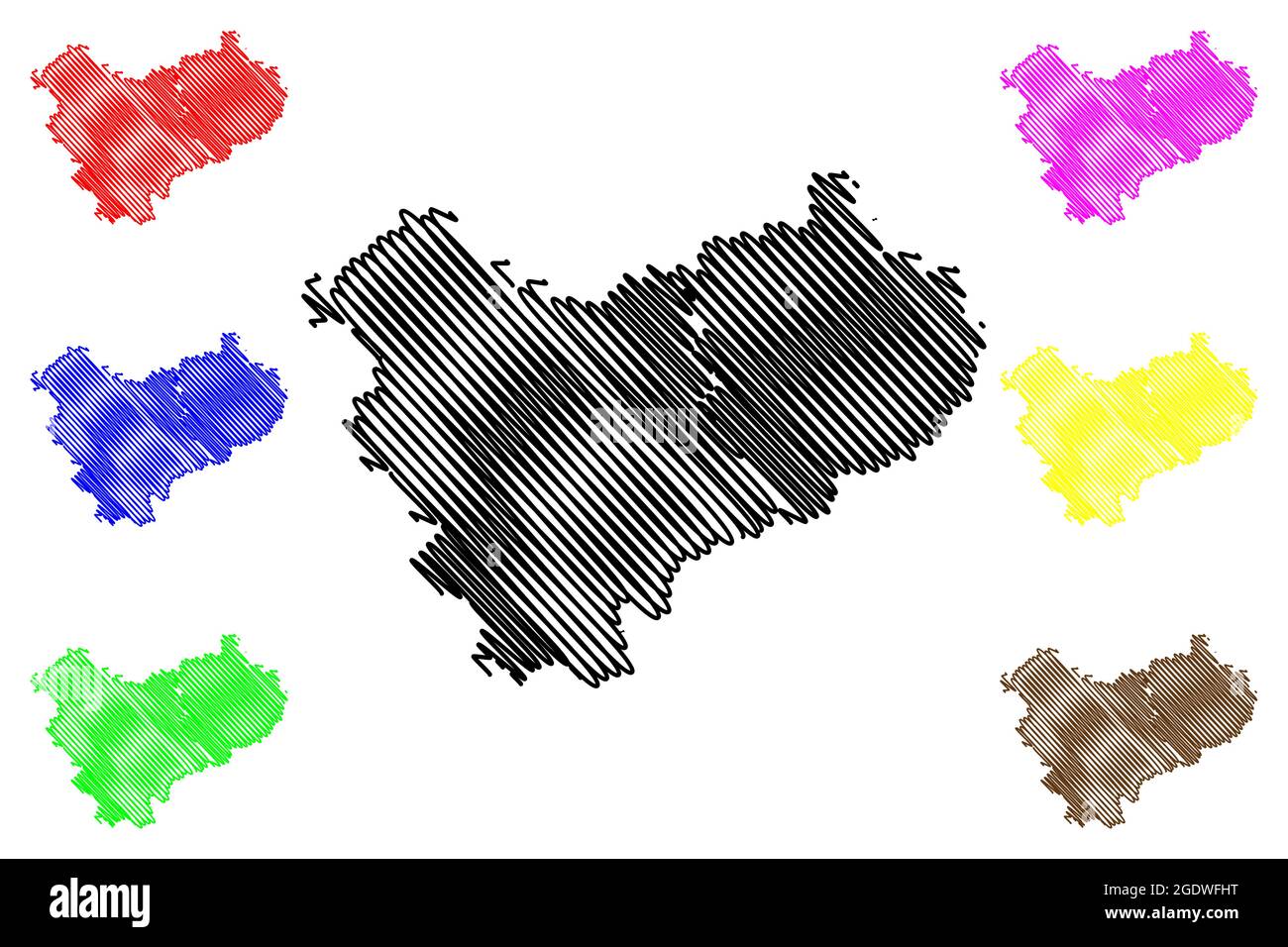 Cologne administrative map hi-res stock photography and images - Alamy