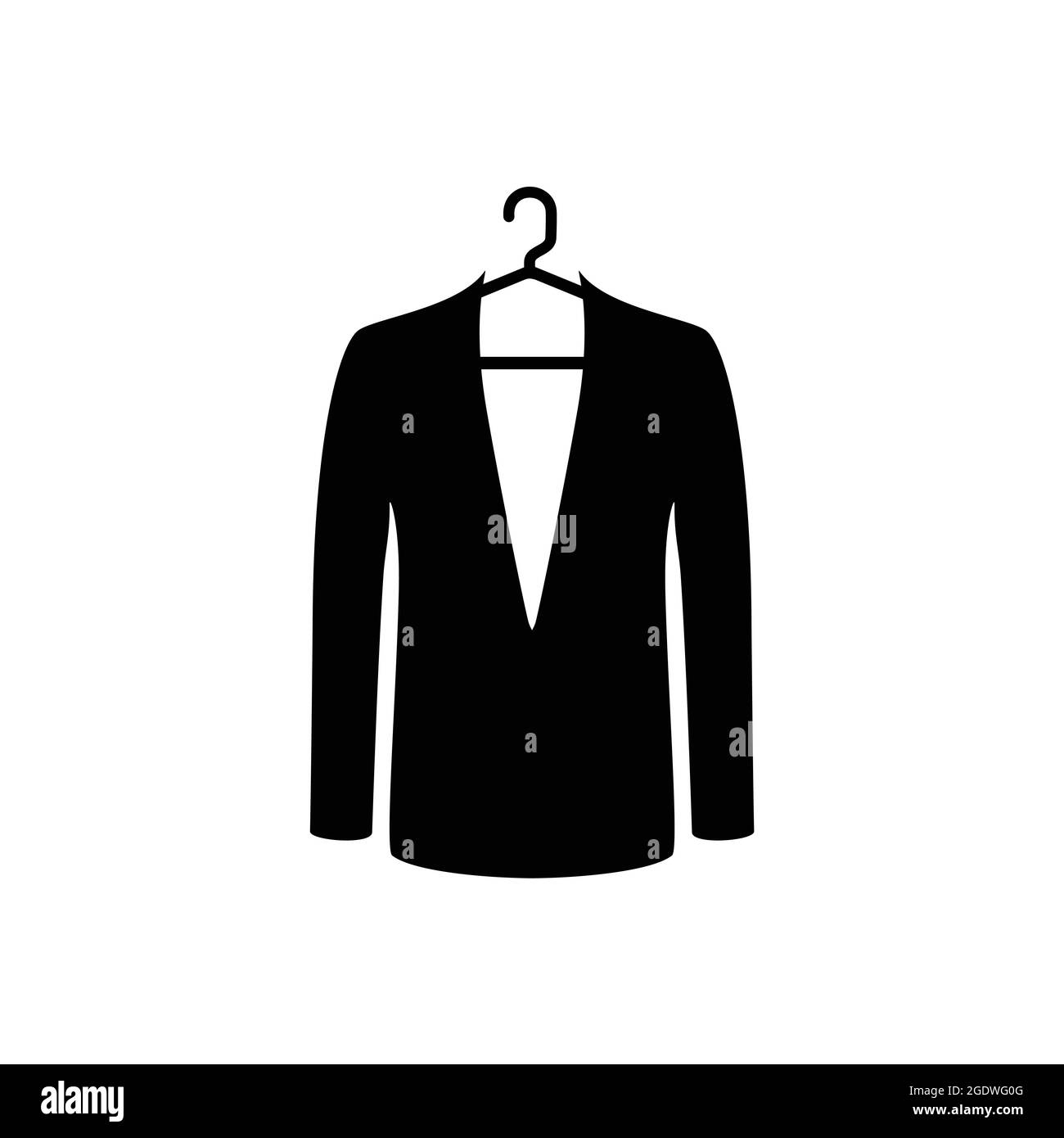 Suit icon isolated on white background. Vector Stock Vector Image & Art ...