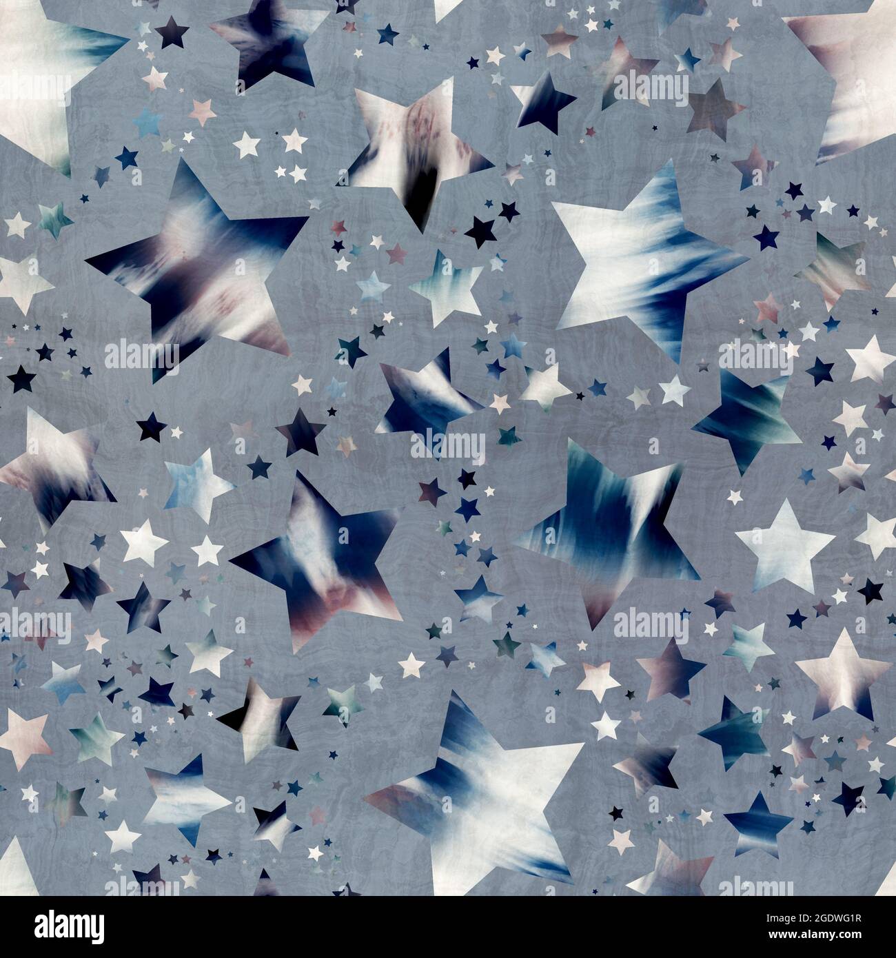 Seamless pattern of star motif in intricate colors and texture Stock ...