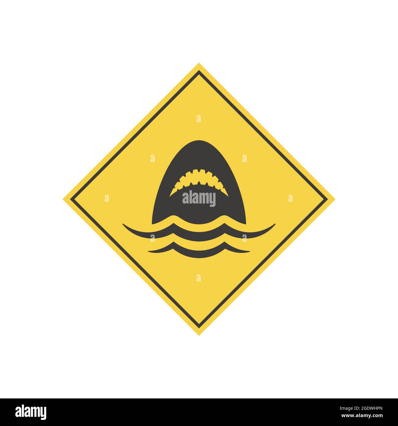 Shark no swimming sign Cut Out Stock Images & Pictures - Alamy