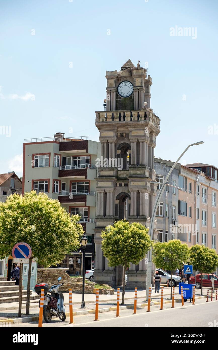 Edirne province ipsala district square and clock tower. visit date July ...