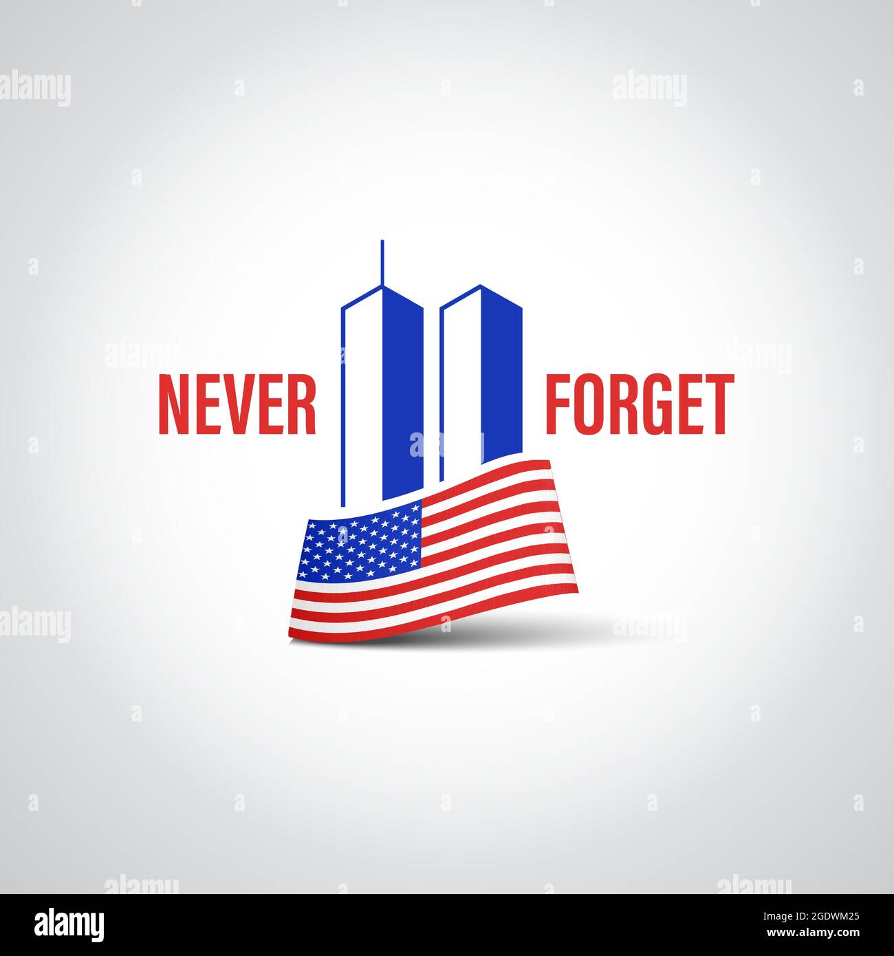 9/11 Patriot Day banner. USA Patriot Day card. September 11, 2001. We ...