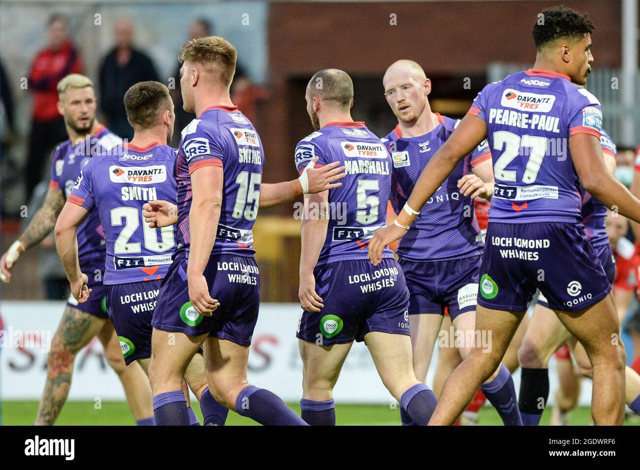 Hull, England - 13 August 2021 - Liam Marshall of Wigan Warriors ...