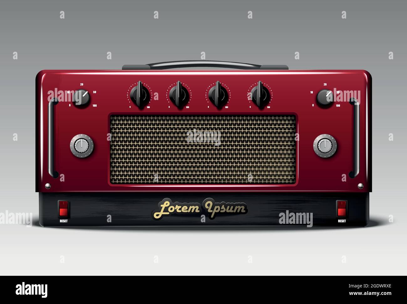 Realistic guitar combo amp. Vector Stock Vector Image & Art - Alamy