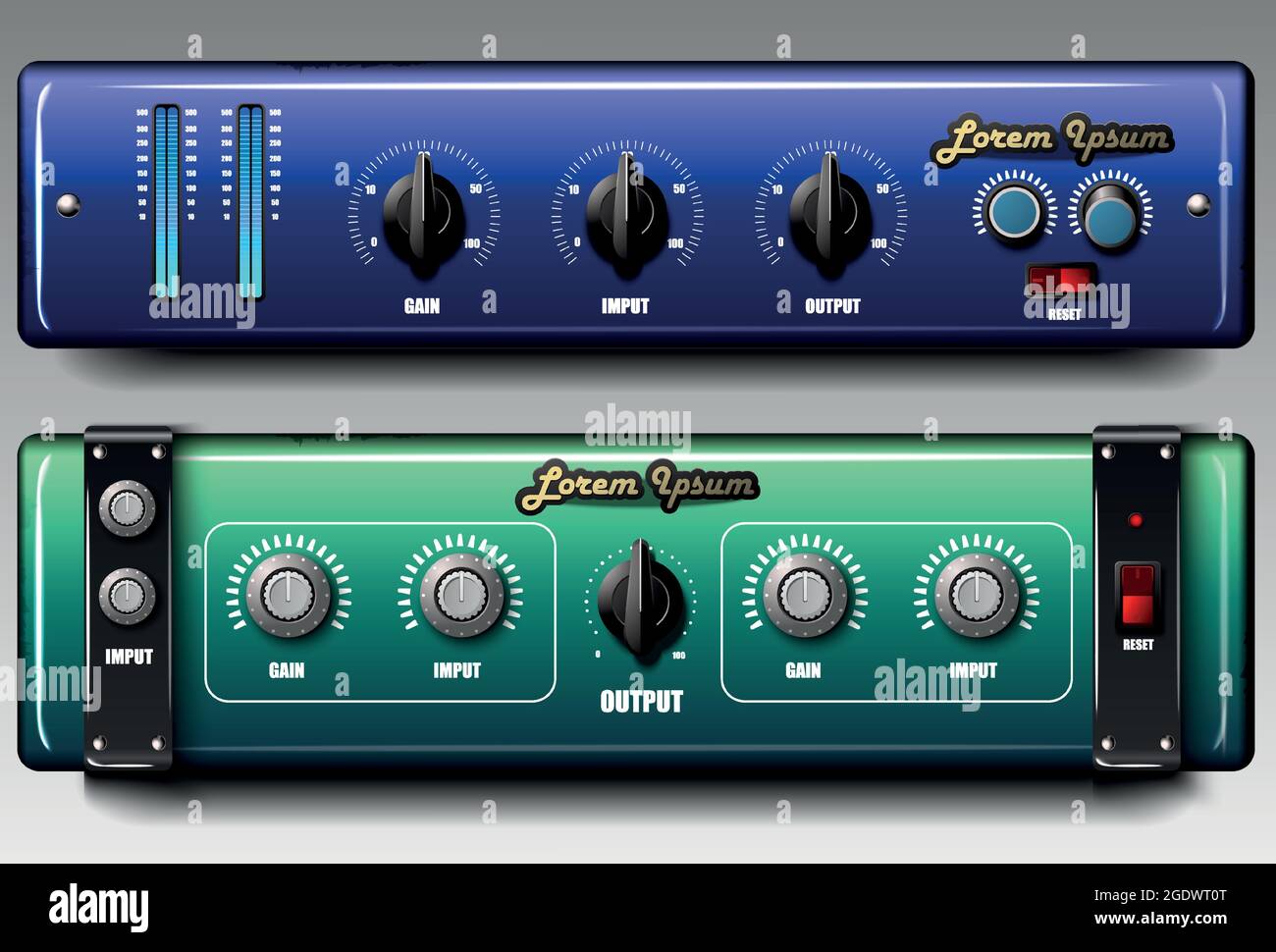 Realistic virtual equalizers and compressors. Vector Stock Vector Image ... Realistic virtual equalizers and compressors. Vector Stock Vector Image ...