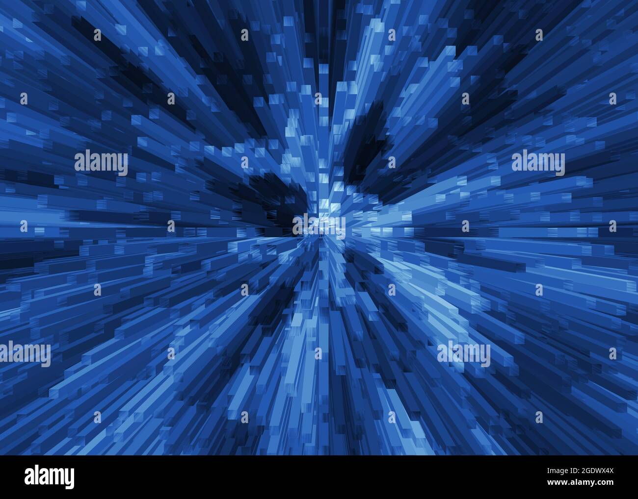 Blue 3D skyscraper blocks, abstract modern background. Background ideal ...