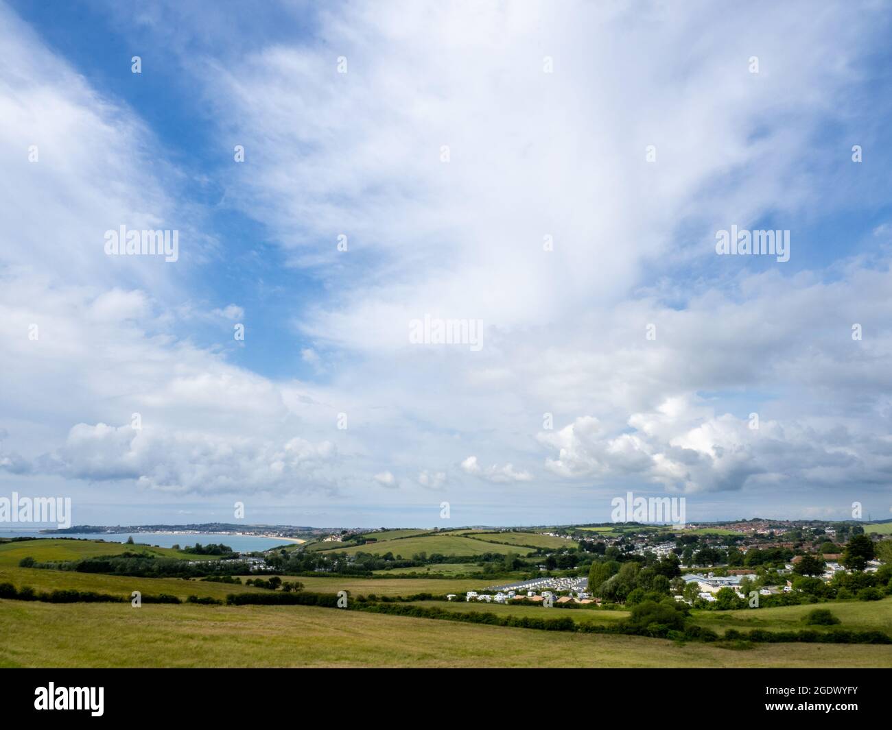 A view across Seaview Haven Holiday Park Weymouth Stock Photo - Alamy