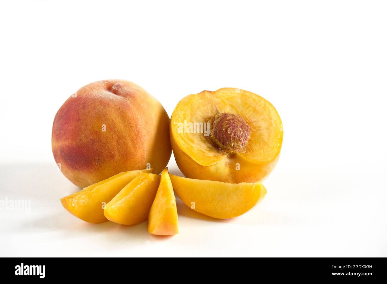 Ecological peaches from the garden of Valencia Spain Stock Photo - Alamy