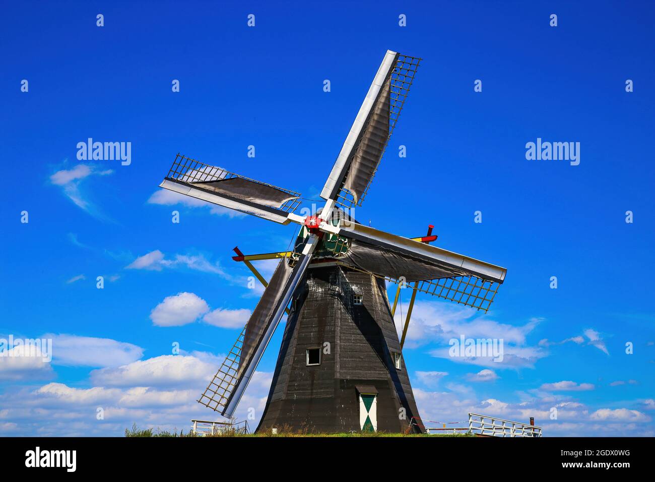 Beesel, Netherlands - July 9. 2021: View on isolated typical dutch ...