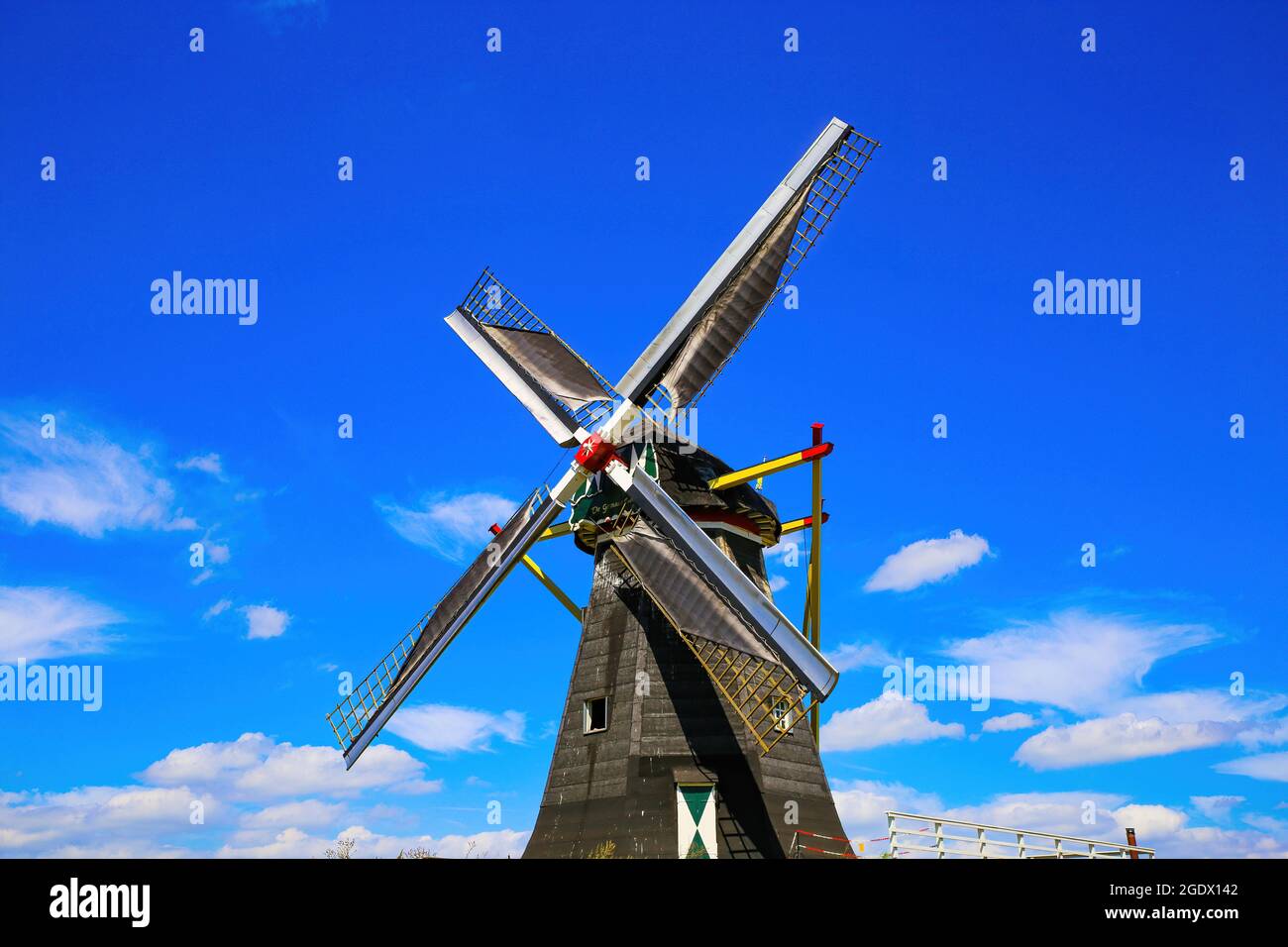 Beesel, Netherlands - July 9. 2021: View on isolated typical dutch ...