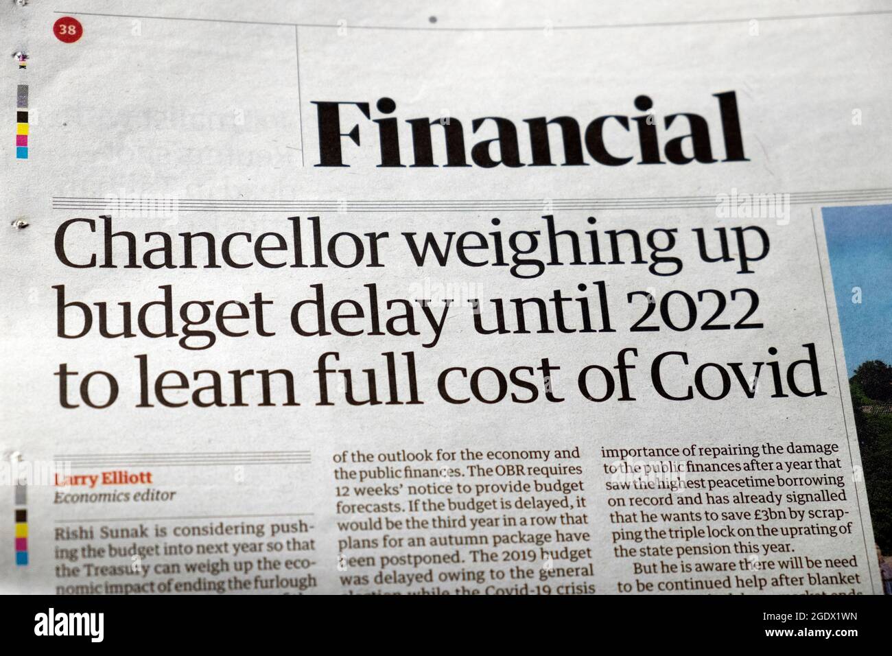 "Chancellor weighing up budget delay until 2022 to learn full cost of ...