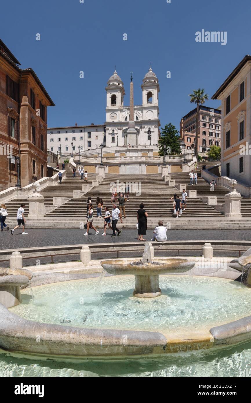 The Spanish Steps in Rome Stock Photo - Alamy