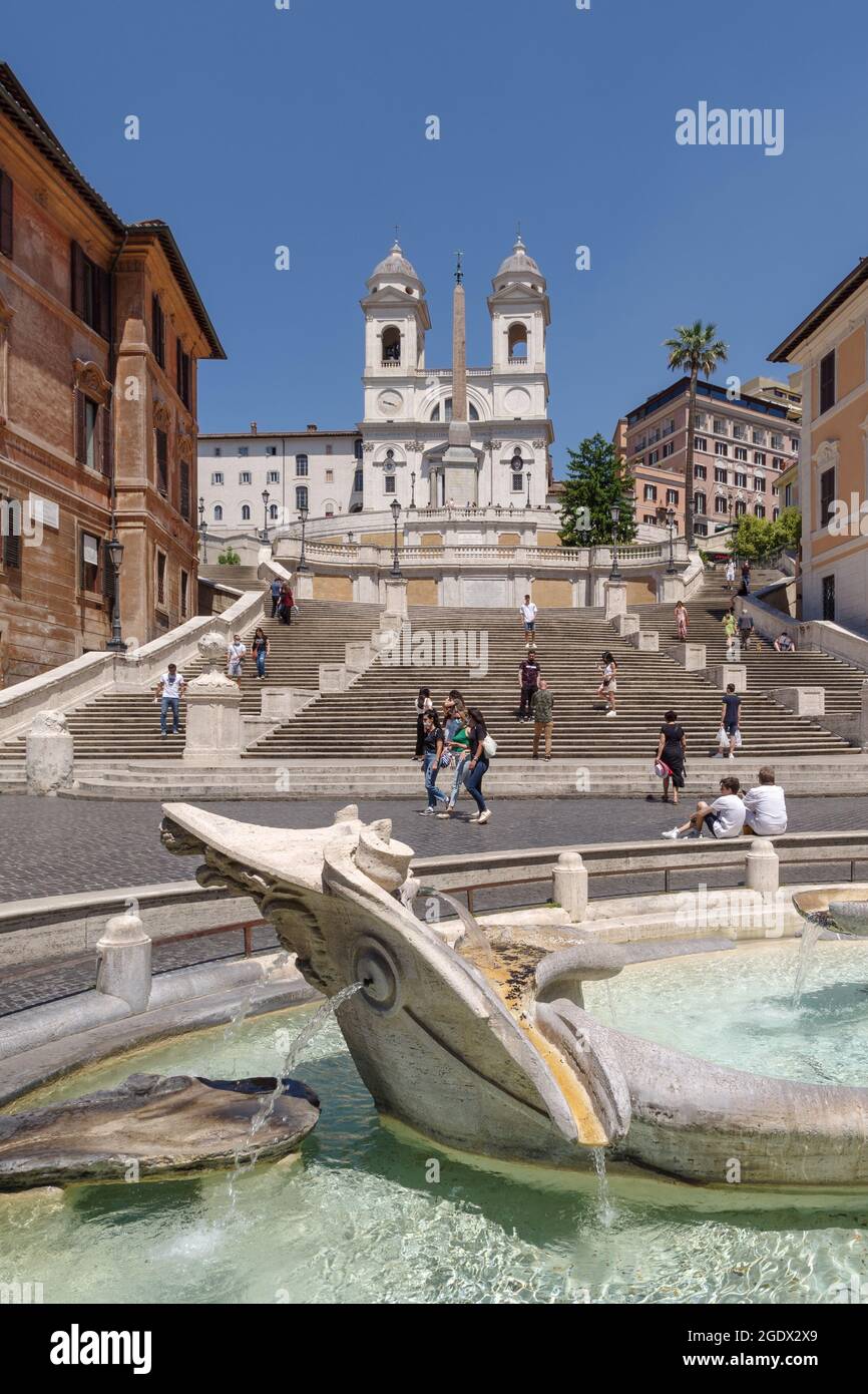 The Spanish Steps in Rome Stock Photo - Alamy