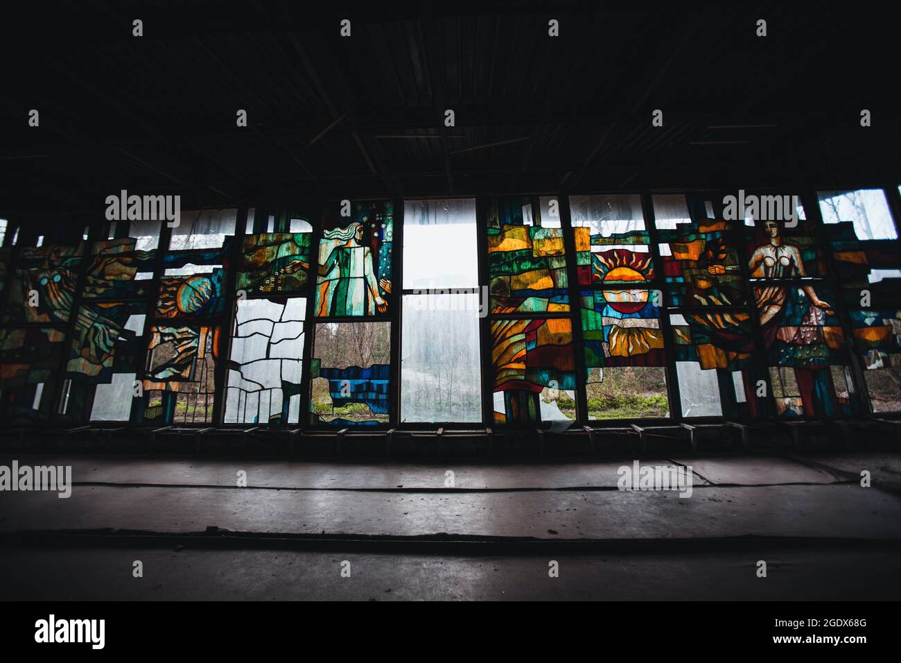 Cafe Pripyat in the Chernobyl Exclusion Zone Stock Photo - Alamy