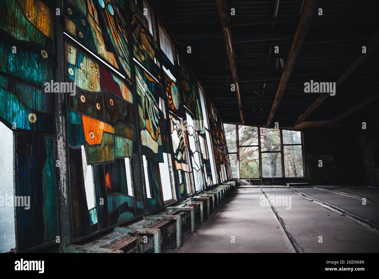 Cafe Pripyat in the Chernobyl Exclusion Zone Stock Photo - Alamy